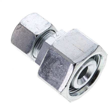 16S & 25S Zink plated Steel Straight Cutting Fitting with Swivel 400 b | Tameson.co.uk