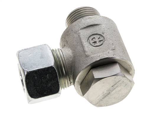 20S & M27x2 Zink plated Steel Swivel Joint Cutting Fitting with Male T | Tameson.co.uk