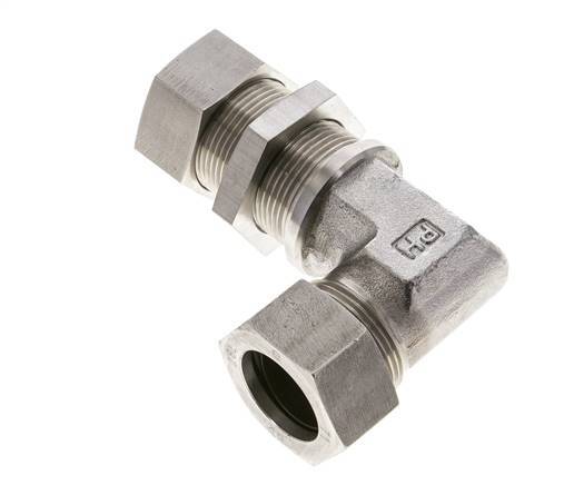 28L Stainless Steel Elbow Cutting Fitting Bulkhead 160 bar ISO 8434-1 | Tameson.co.uk