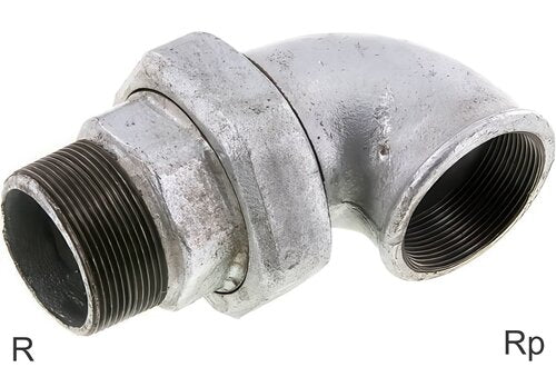 Angled Fittings 90deg Cast Iron / Stainless Steel R/Rp-Threads Male ...