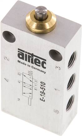 Airtec 5/2-Way Stem Actuated Pneumatic Valves Series E | Tameson.co.uk