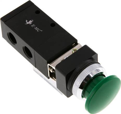 EMC 3/2-Way Button Activated Pneumatic Valves Series M | Tameson.co.uk