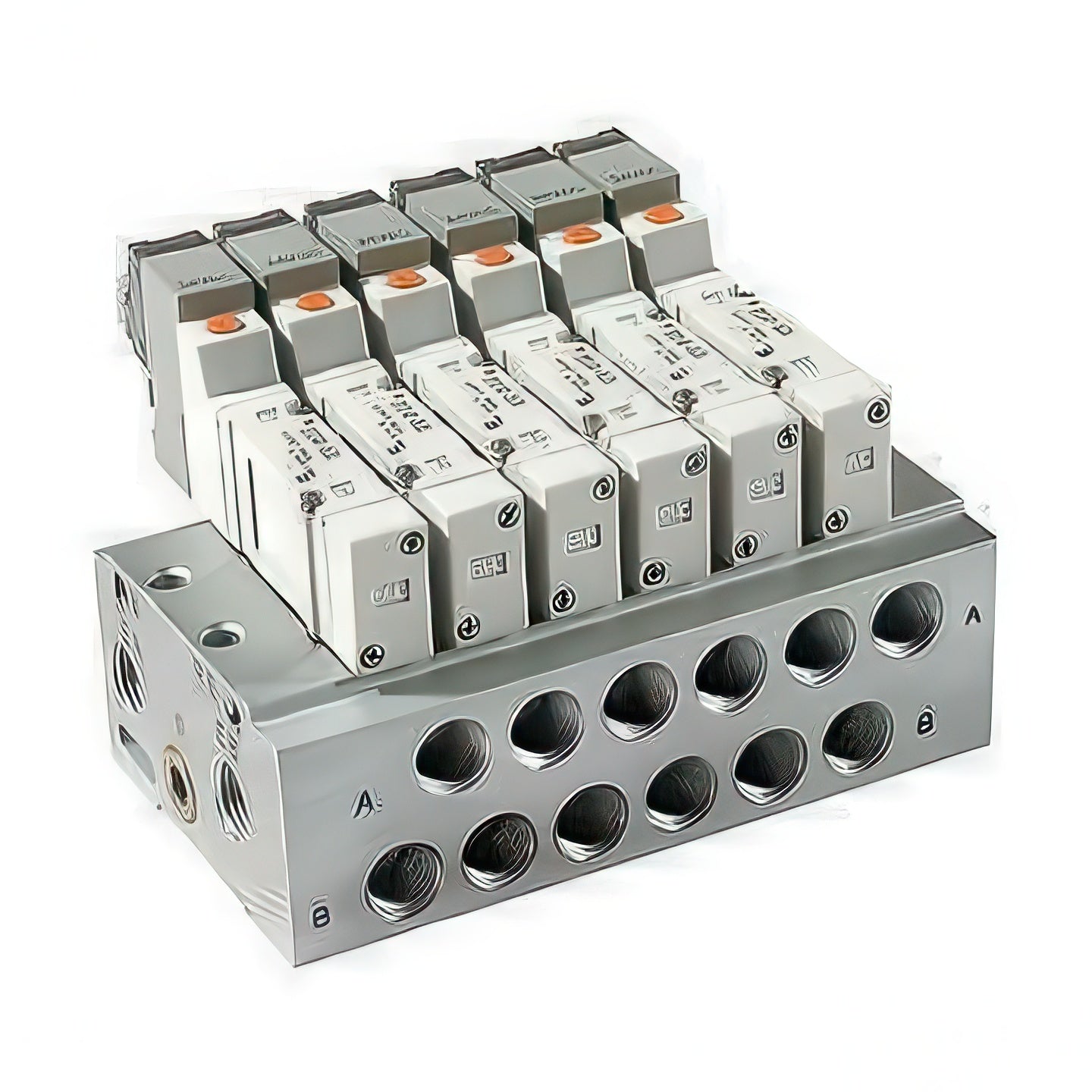 SMC Valve Manifold G Thread Individual Wiring - SS5Y5-20-06-00F-Q ...
