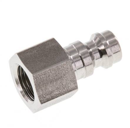Stainless Steel 316L DN 5 Air Coupling Plug G 1/8 inch Female | Tameson.co.uk