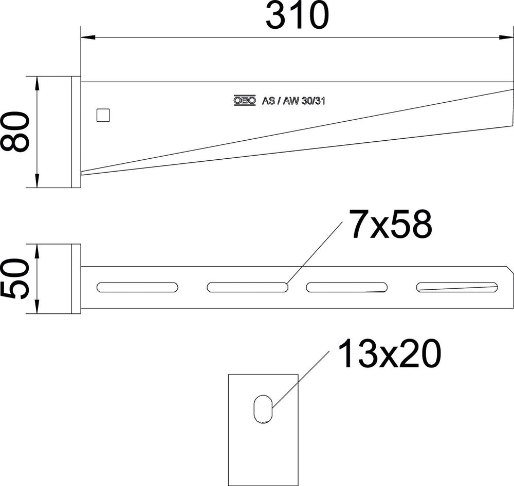 OBO AW Console Cable Support System - 6419747 | Tameson.co.uk