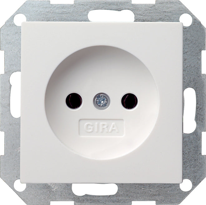 Gira System 55 Wall Socket Outlet (WCD Switchgear) - 048003 | Tameson.co.uk