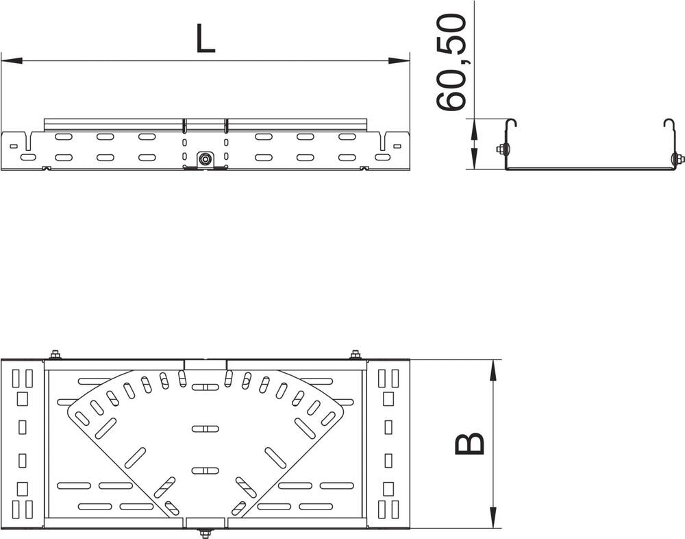 OBO Bend/corner Piece Cable Tray - 6040486 | Tameson.co.uk
