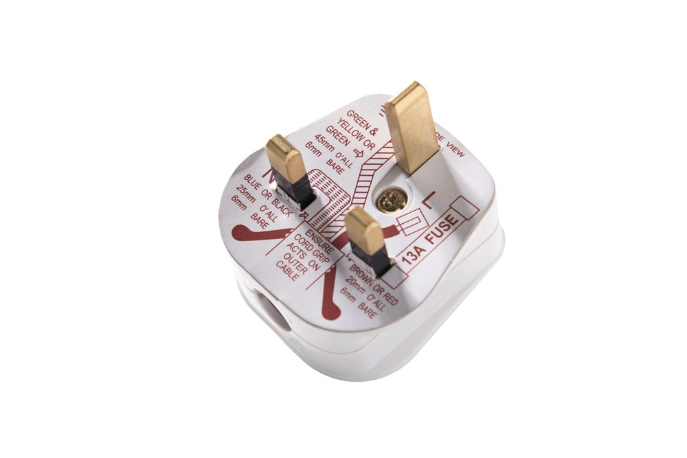 Martin Kaiser UK Plug Type G With Earth Contact White - 523/WS/APP [40 ...