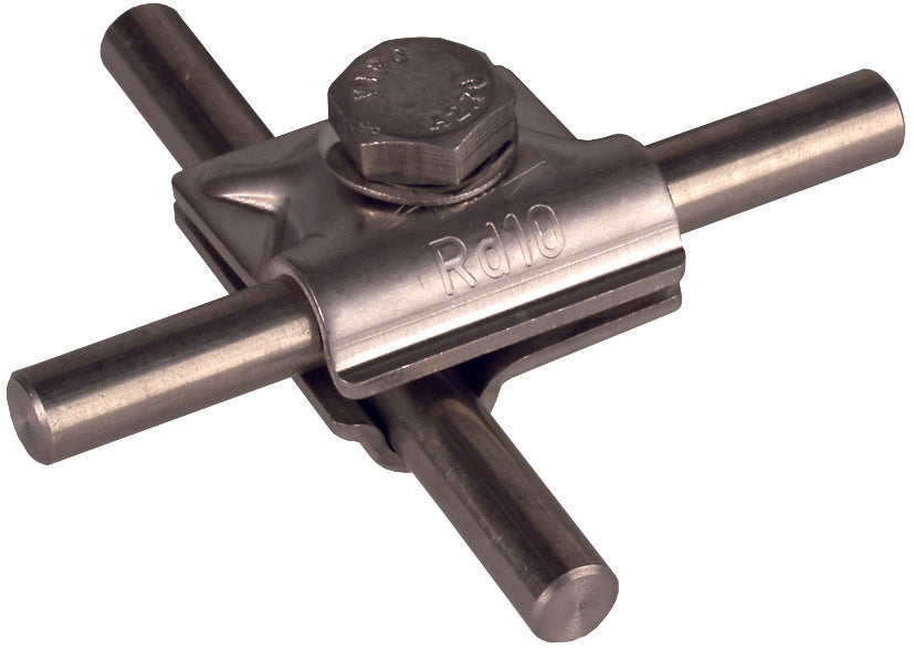 Dehn MV Clamp StSt For Rd 10mm With Hexagon Screw And Spring Washer ...