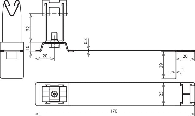 Dehn Flexigrip Stainless Steel Roof Conductor Holder H32 Rd8mm - 20494 | Tameson.co.uk