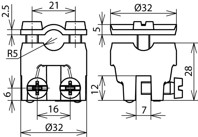 Dehn FK ZS 7.10 KBF 0.7 6 RG Saddle Clamp With Double Cleat - 365007 ...
