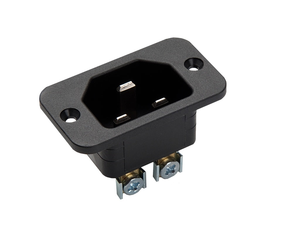 Martin Kaiser Grounded Device Plug C22 Black Flange Mount Screw Clamp ...