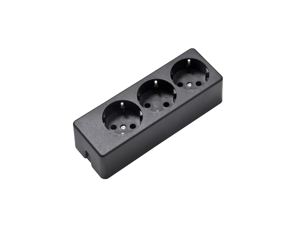 Martin Kaiser 3-Way Socket 35 Degree With Earthing Contact Black ...