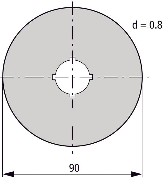 Emergency Stop Label 90mm Multilingual Yellow - 216467 | Tameson.co.uk
