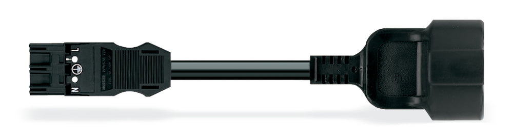 Wago ECA Adapter Cable With Schuko Connector 2M Black - 771-9993/406 ...