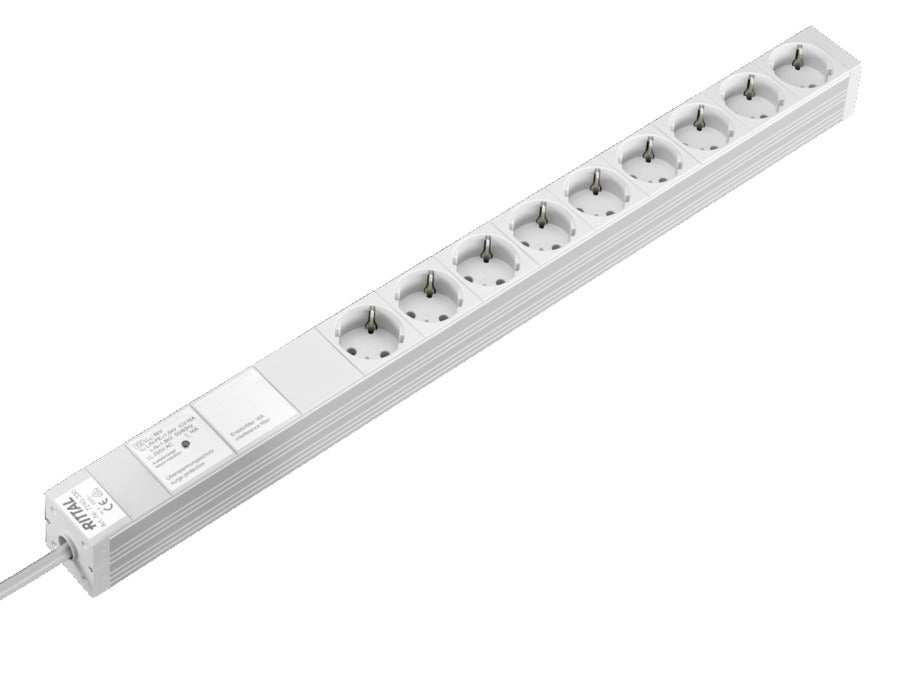 Rittal 9-Outlet PDU With Surge Protection And EMI Filter (European ...