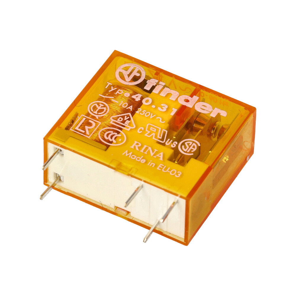 Finder 40.31 PCB Relay 10A 24VAC Single Pole - 40.31.8.024.0000 ...