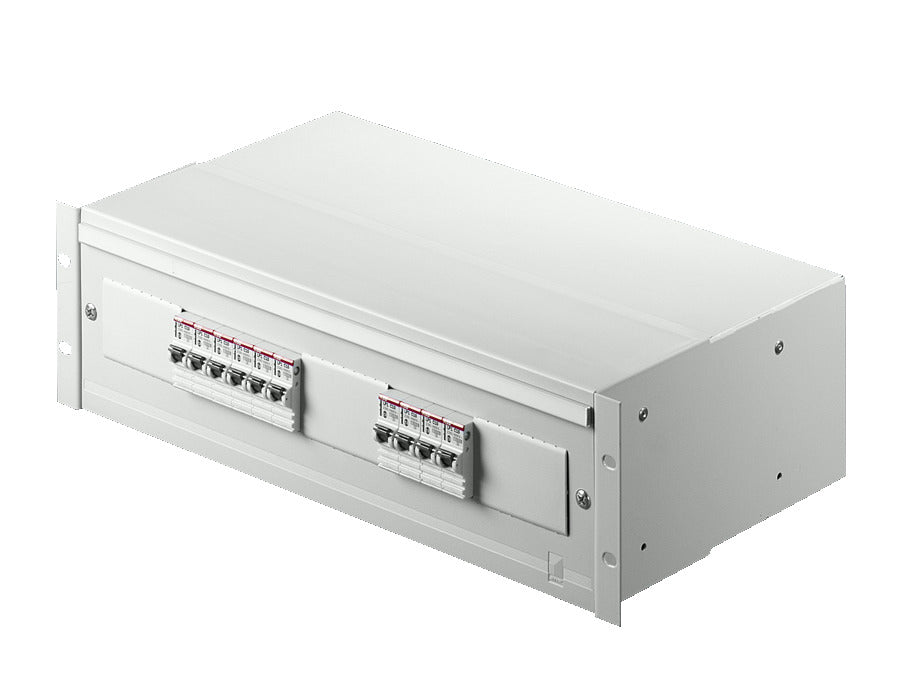 Rittal 19-Inch 3U Sliding Power Distribution Box - 7480300 | Tameson.co.uk