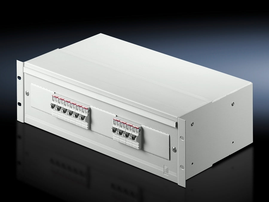 Rittal 19-Inch 3U Sliding Power Distribution Box - 7480300 | Tameson.co.uk