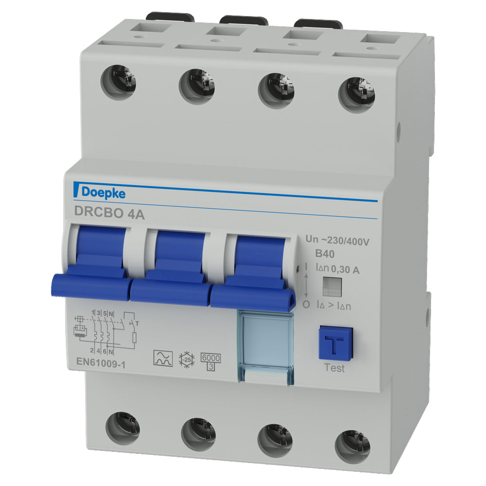 Doepke 40A Type A RCBO Circuit Breaker 300mA 3P+N - 09945118 | Tameson ...
