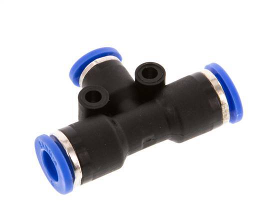 4mm x 6mm Tee Push-in Fitting PA 66 NBR [2 Pieces] | Tameson.co.uk