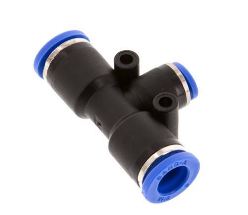 4mm x 8mm Tee Push-in Fitting PA 66 NBR [2 Pieces] | Tameson.co.uk