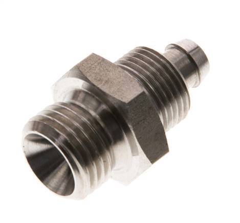 8x6 & G1/4'' Stainless Steel 1.4571 Straight Push-on Fitting with Male ...