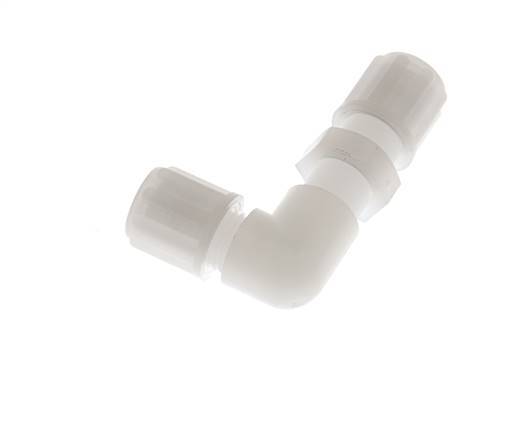6x4mm PVDF Elbow Compression Fitting Bulkhead 10 bar | Tameson.co.uk