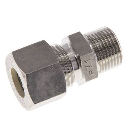 12L & R3/8'' Stainless Steel Straight Compression Fitting with Male ...
