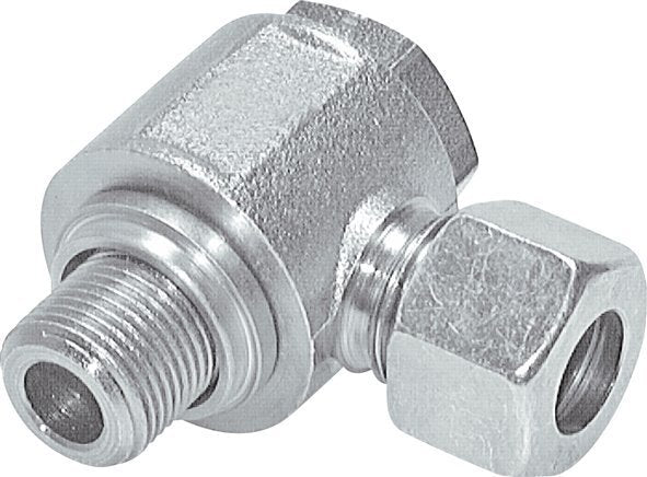 42L & G1-1/2'' Zink plated Steel Swivel Joint Cutting Fitting with Mal | Tameson.co.uk