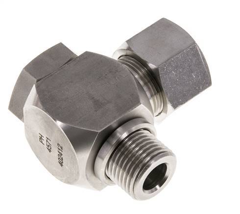 16S & G1/2'' Stainless Steel Swivel Joint Cutting Fitting with Male Threads 400 bar Rotatable ...