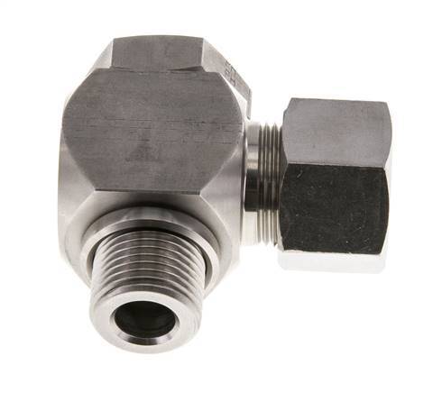 16S & G1/2'' Stainless Steel Swivel Joint Cutting Fitting with Male Threads 400 bar Rotatable ...