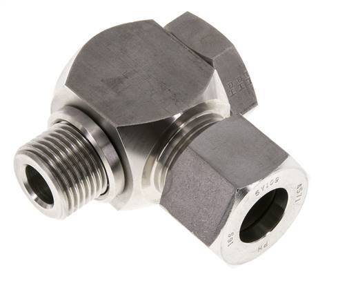 16S & G1/2'' Stainless Steel Swivel Joint Cutting Fitting with Male Threads 400 bar Rotatable ...