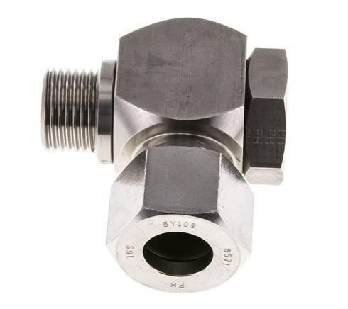 16S & G1/2'' Stainless Steel Swivel Joint Cutting Fitting with Male Threads 400 bar Rotatable ...