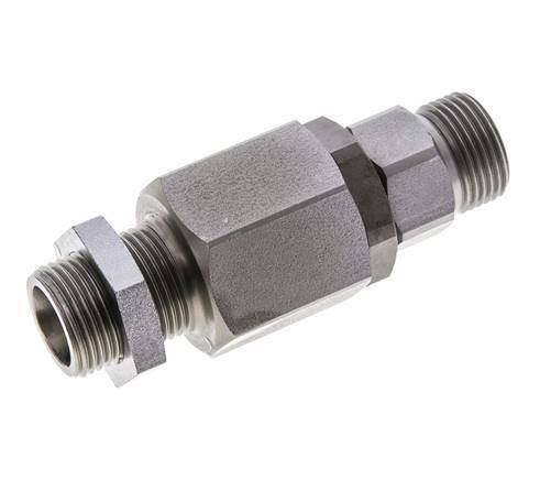 12S Zink plated Steel Ball-Guided Swivel Joint Cutting Fitting Bulkhea | Tameson.co.uk
