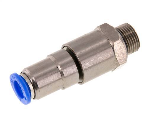 10mm & G3/8'' Quick Swivel Joint Push-In-Male Threads Nickel-Plated Br ...