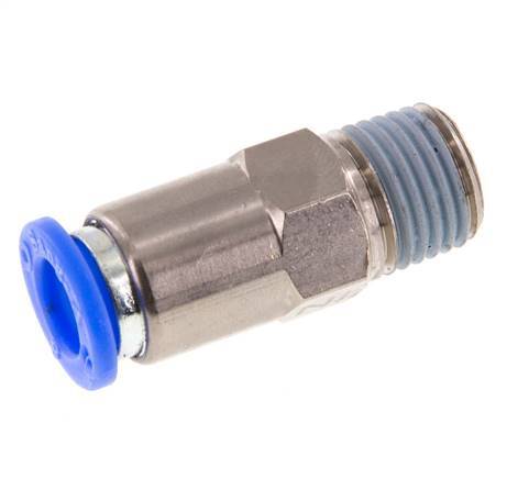 Push-In Check Valve 8mm & R1/4'' Male Brass/PBT 0.2-10bar (3-145psi) T ...