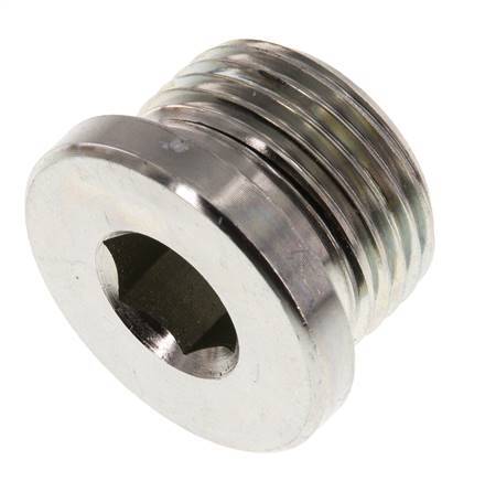 Plug M27 X 2 Steel NBR with Internal Hex 400bar (5620.0psi) | Tameson.co.uk