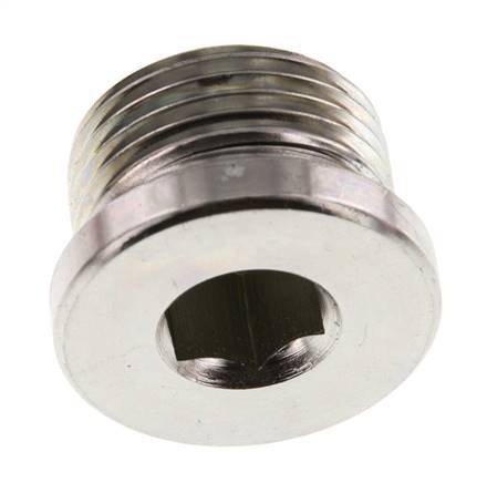 Plug M27 X 2 Steel NBR with Internal Hex 400bar (5620.0psi) | Tameson.co.uk