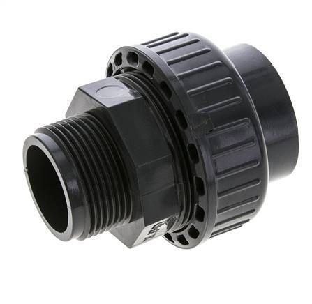 PVC Union Fitting Female Socket 40mm x Male R 1 1/4'' EPDM | Tameson.co.uk