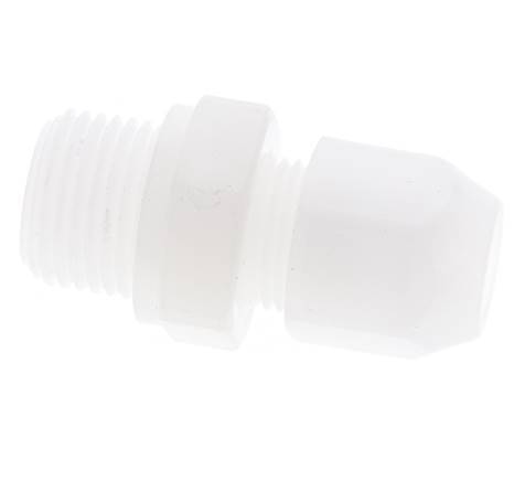 9x12mm & G1/2'' PVDF Straight Hose Fitting with Male Threads 10bar/145 ...