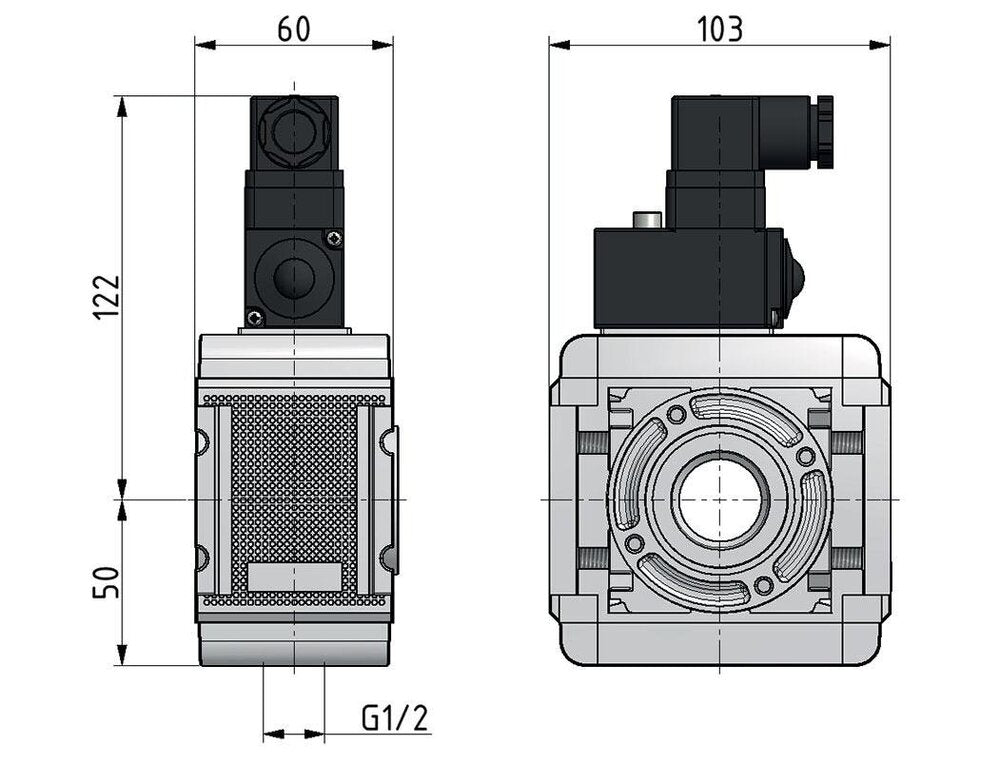 Distributor G3/4 25000 l/min Narrow with Pressure Switch Multifix 5 ...