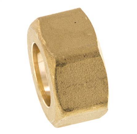 M30x1.5 x 22mm Brass Union nut for Compression fitting | Tameson.co.uk
