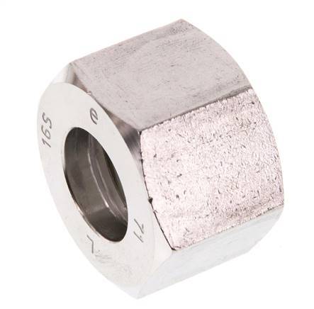 M24x1.5 x 16S Stainless steel Union nut for Cutting ring | Tameson.co.uk